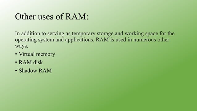 Random Access memory. | PPT