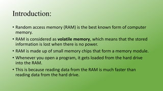 Random Access memory. | PPTX