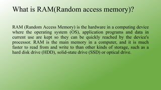 Random Access memory. | PPTX