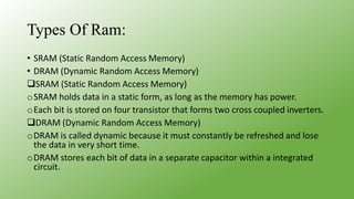 Random Access memory. | PPTX