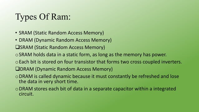 Random Access memory. | PPT