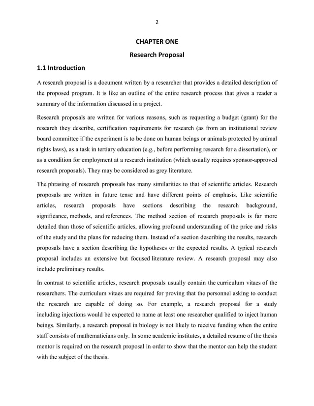 Writing Research Proposal | PDF
