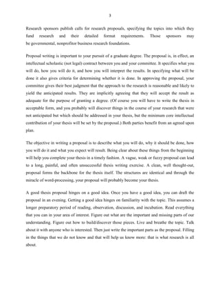 Writing Research Proposal | DOCX