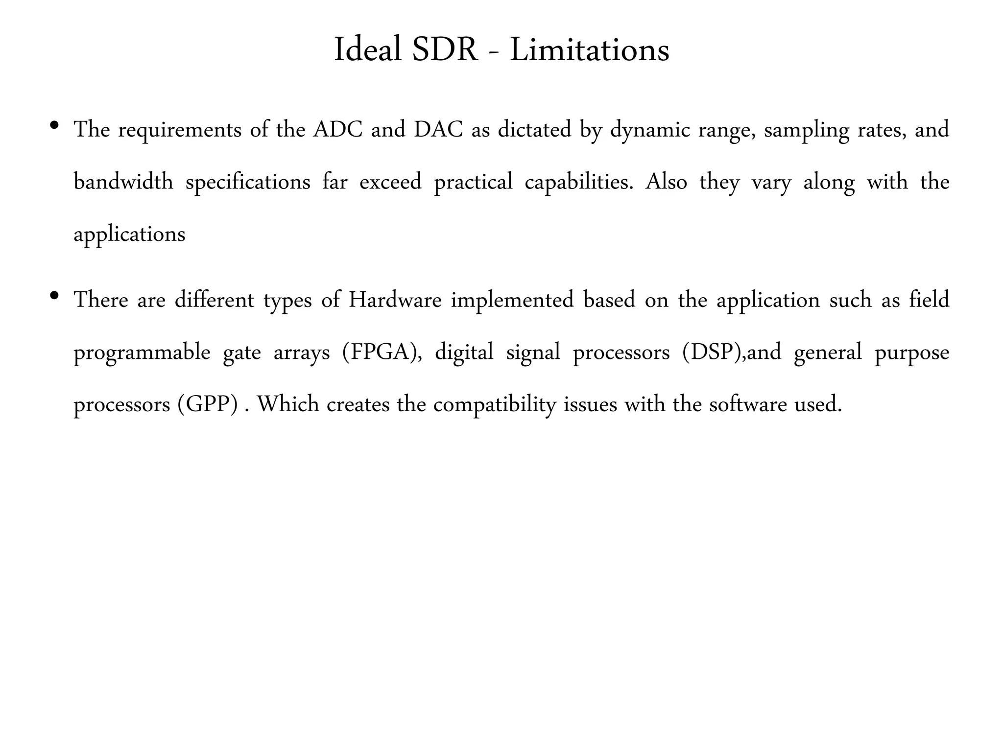 Unit 1 Introduction To Software Defined Radios Pptx Operating Systems Computer Software