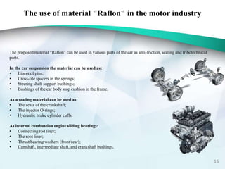 Antifriction material Raflon | PPTX