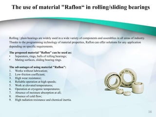 Antifriction material Raflon | PPTX