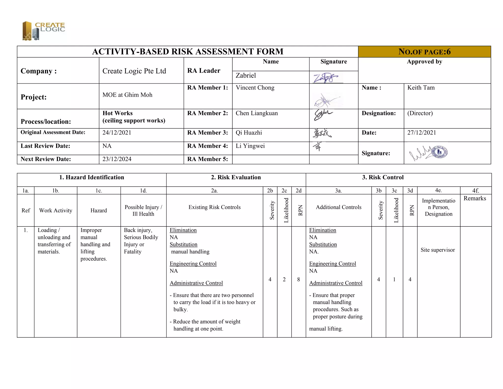 RA for Hot works at MOE-Ghim Moh (Ceiling support works).pdf