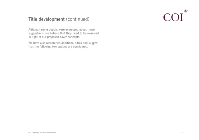 RAF Prestige Presentation | PPT