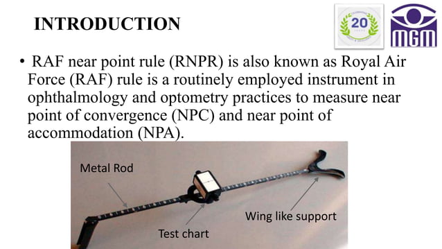 RAF RULAR PPT PRESENTATION. Near point of Accommodation & Near point of ...