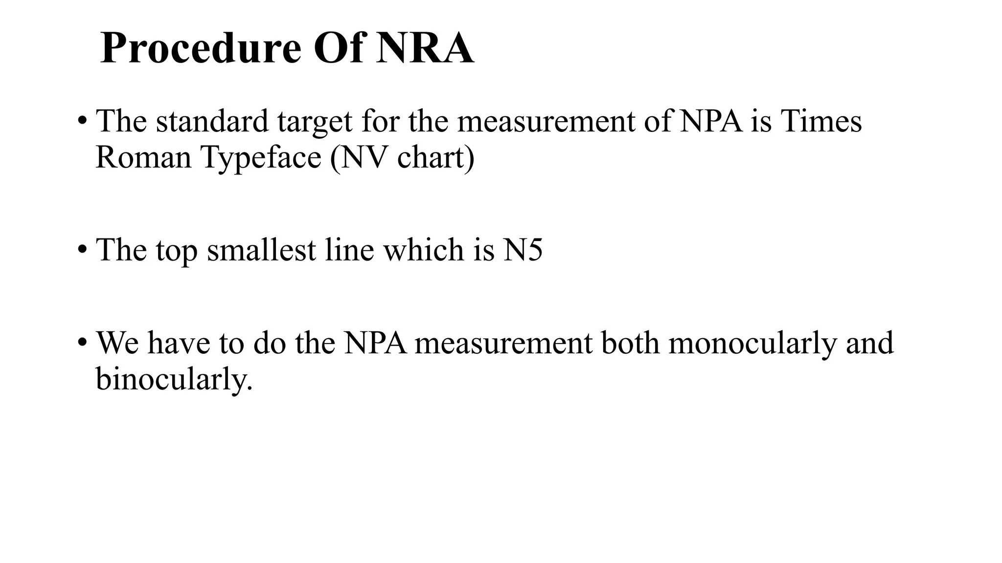 RAF RULE FOR CALCULATING NEAR POINT OF ACCOMMODATION AND NEAR POINT OF ...