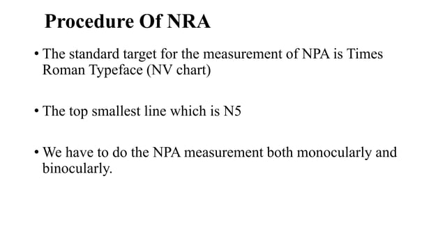 RAF RULE FOR CALCULATING NEAR POINT OF ACCOMMODATION AND NEAR POINT OF ...