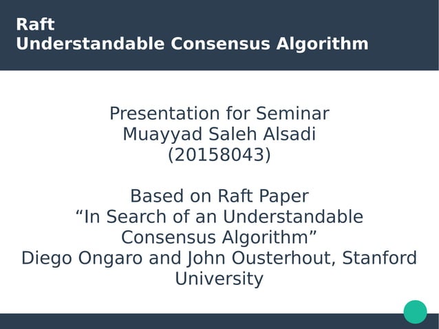 Introduction to Raft algorithm | PDF | Operating Systems | Computer Software and Applications