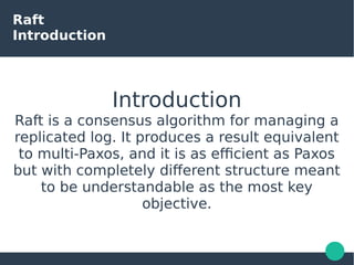 Introduction to Raft algorithm | PDF