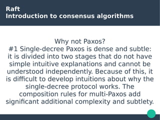 Introduction to Raft algorithm | PDF