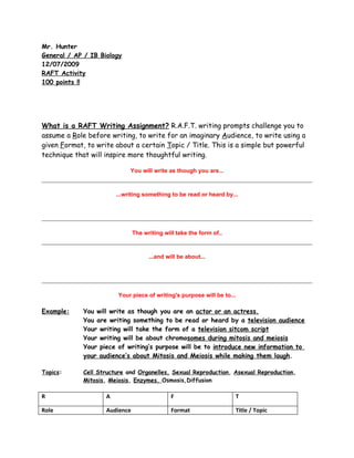 Raft Assignment | DOC