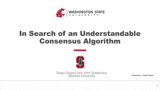 RAFT In Search of an Understandable Consensus Algorithm Presentation ...