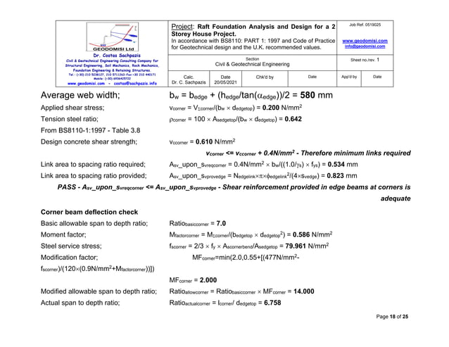 Sachpazis: Raft Foundation Analysis and Design for a two Storey House ...