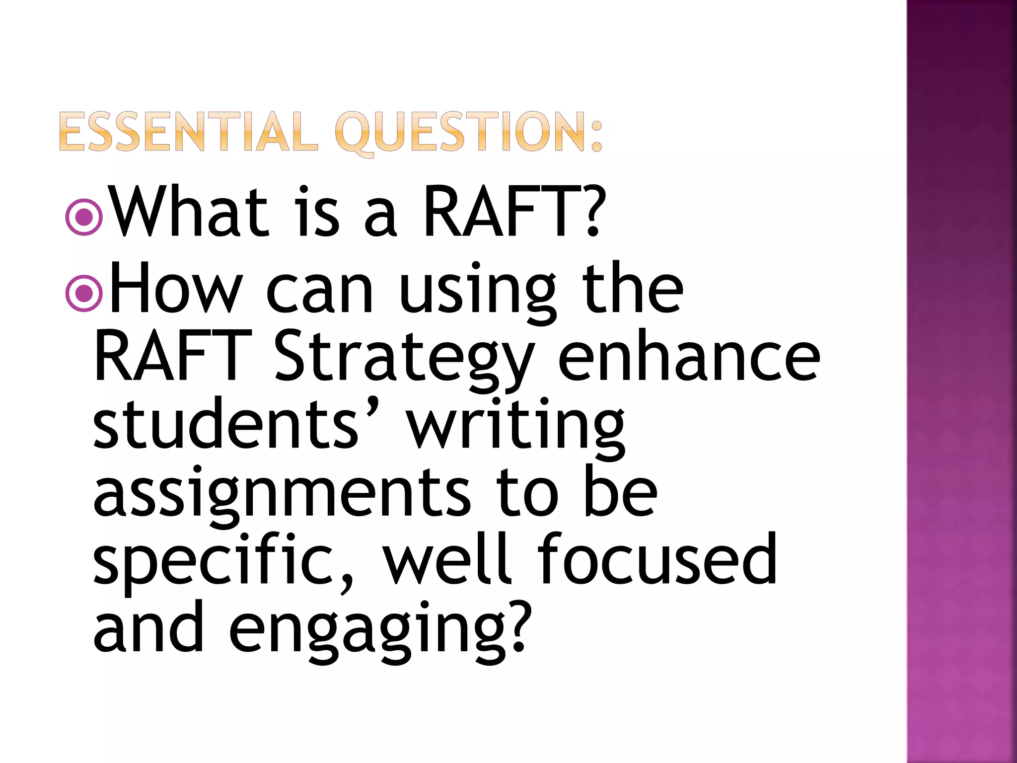 Raft powerpoint | PPTX