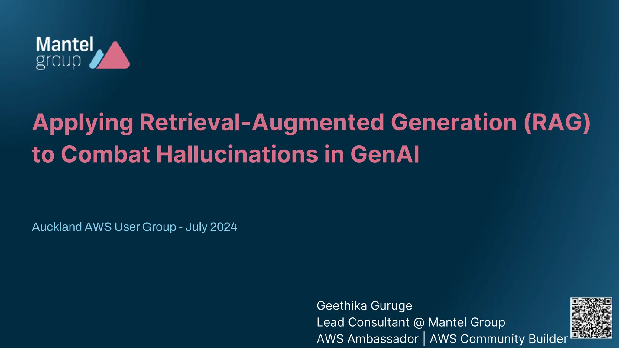 Applying Retrieval-Augmented Generation (RAG) to Combat Hallucinations in GenAI | PPT