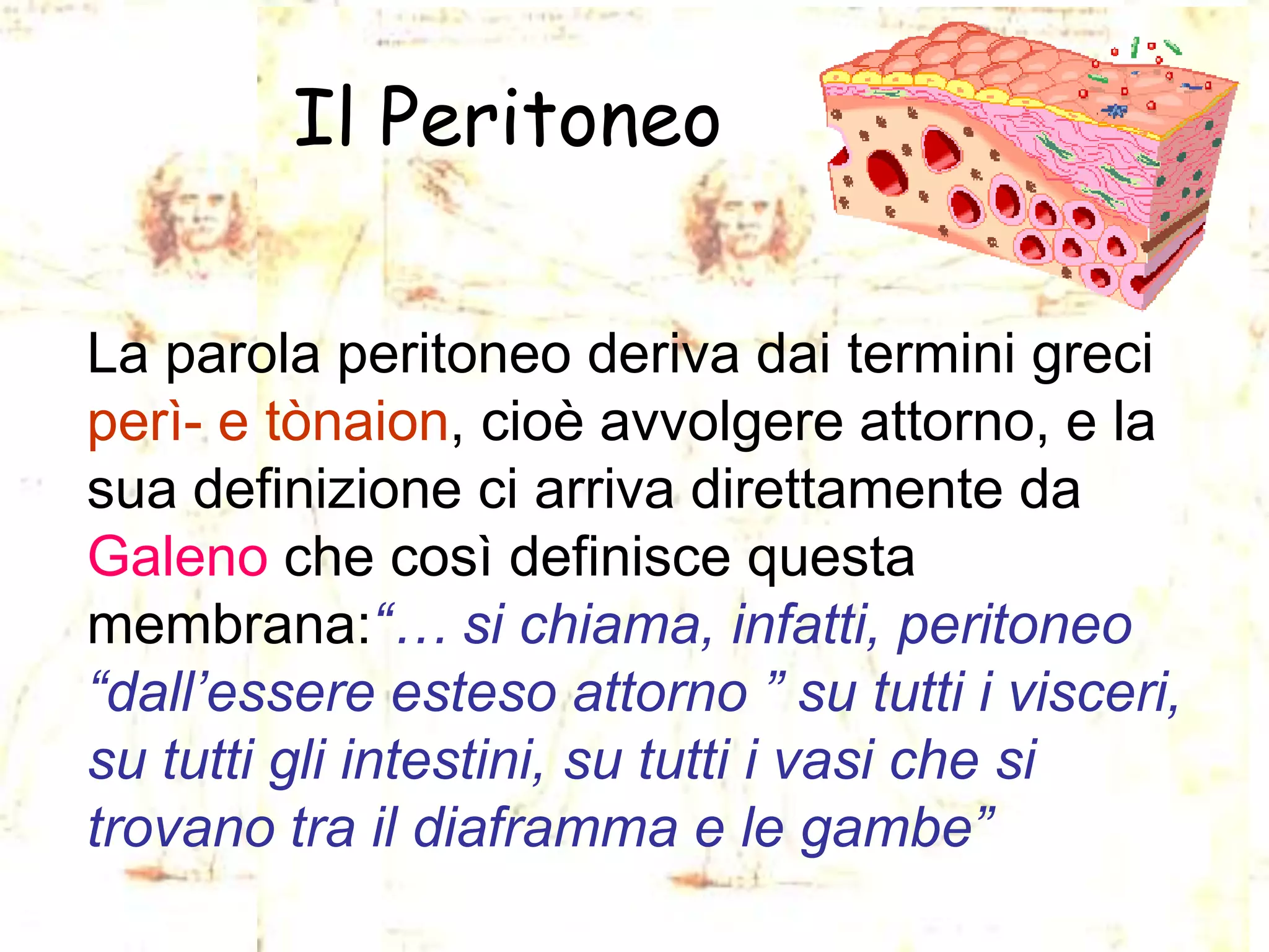 Ragaiolo storia peritoneale | PPT