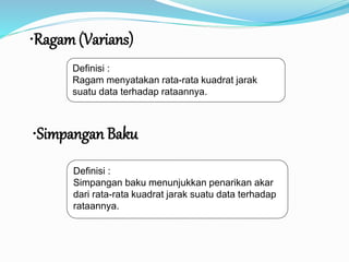 Ragam dan-simpangan-baku | PPTX