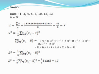 Ragam dan-simpangan-baku | PPTX