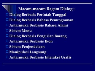 Ragam dialog | PPT