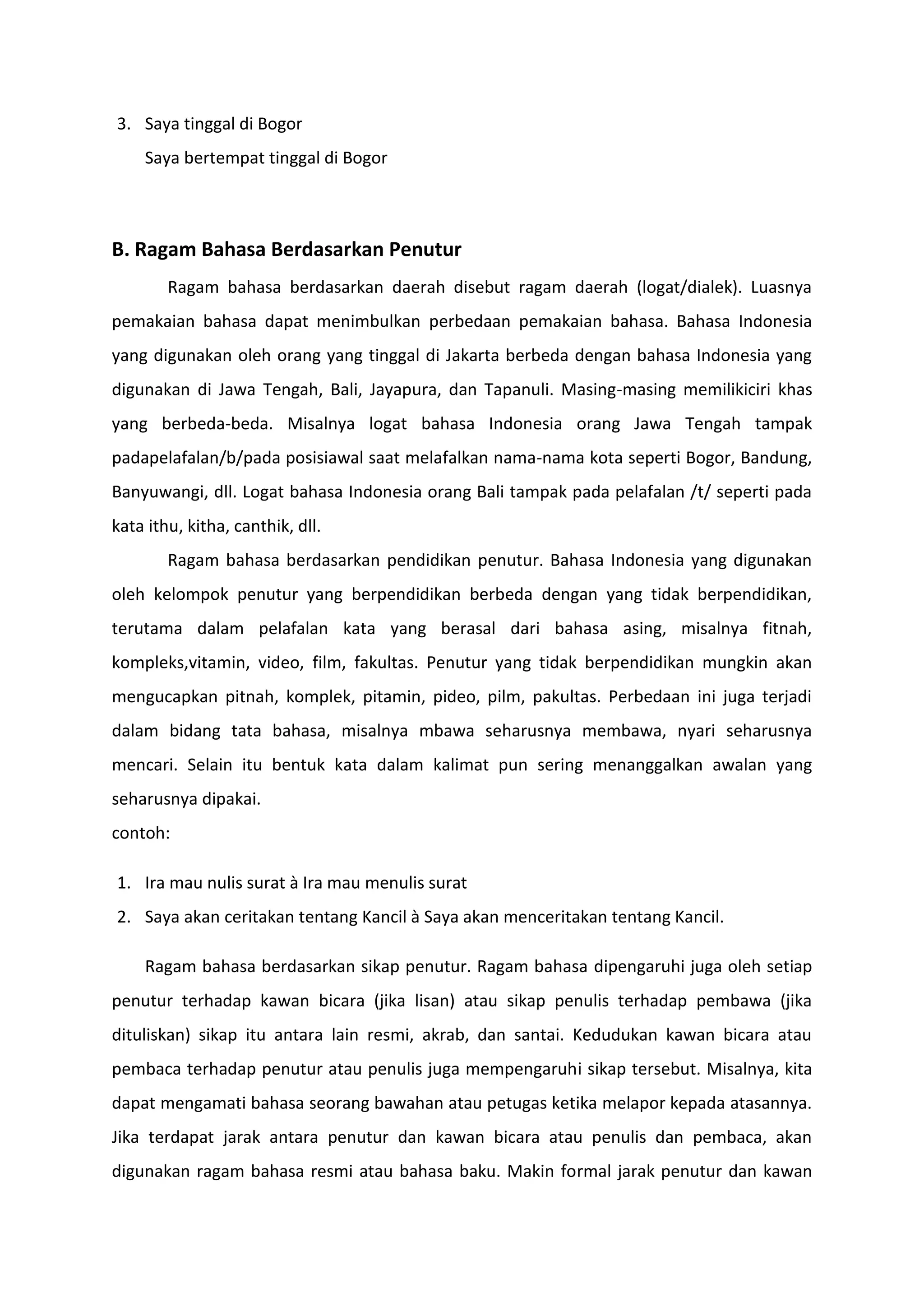 Ragam Bahasa | DOCX