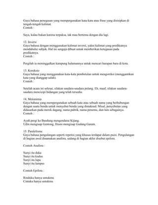 Ragam gaya bahasa | DOC