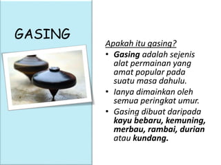 Ragam Hias Permainan Tradisional (Gasing) | PPTX
