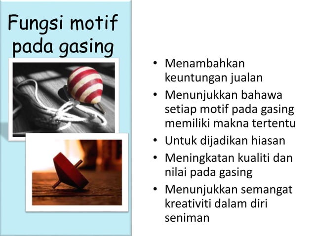 Ragam Hias Permainan Tradisional (Gasing) | PPTX