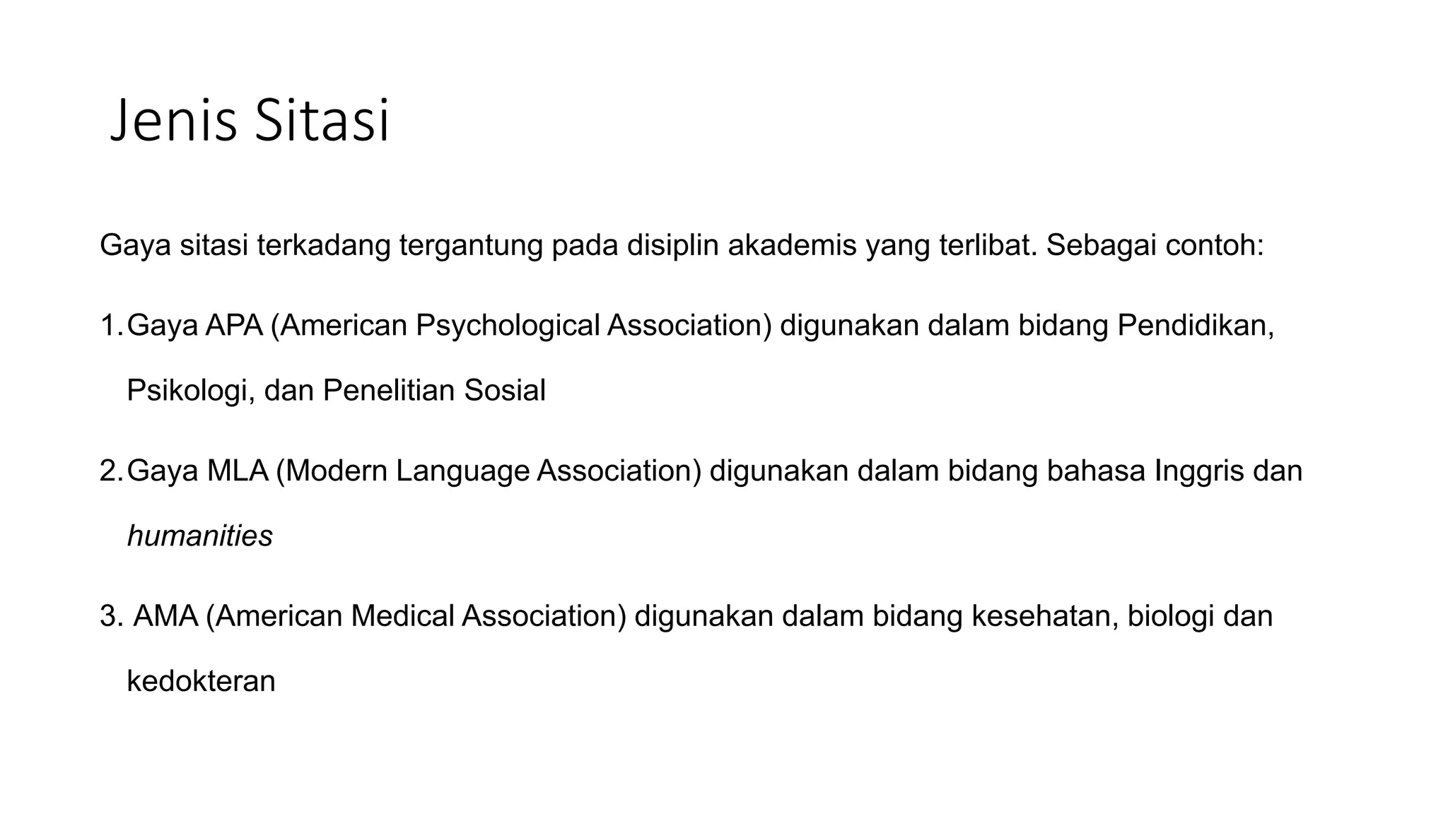 Ragam Jenis Tulisan Ilmiah dan Sitasi Manual.pptx | Free Download