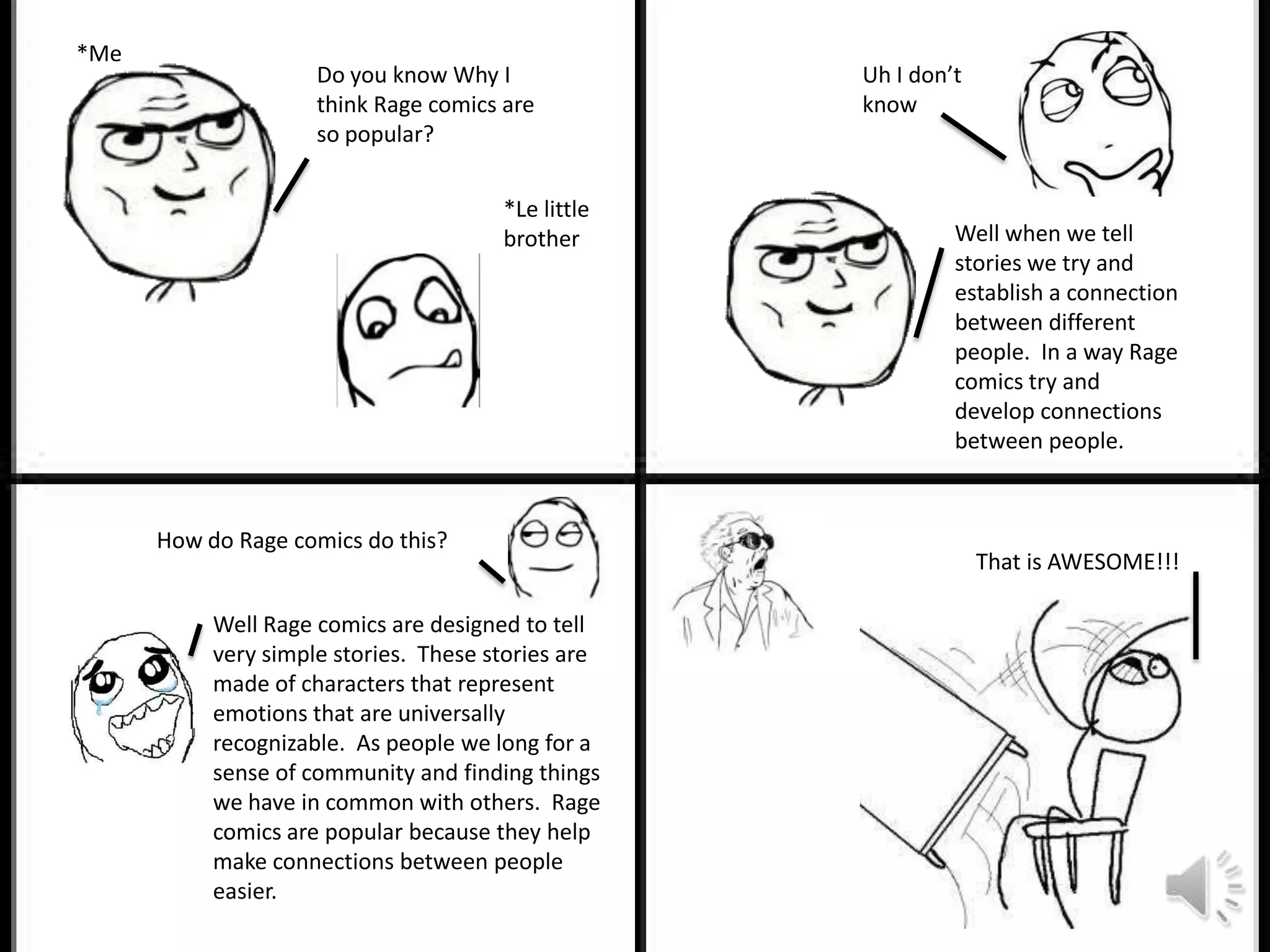 Rage comic multimodal presentation | PPTX