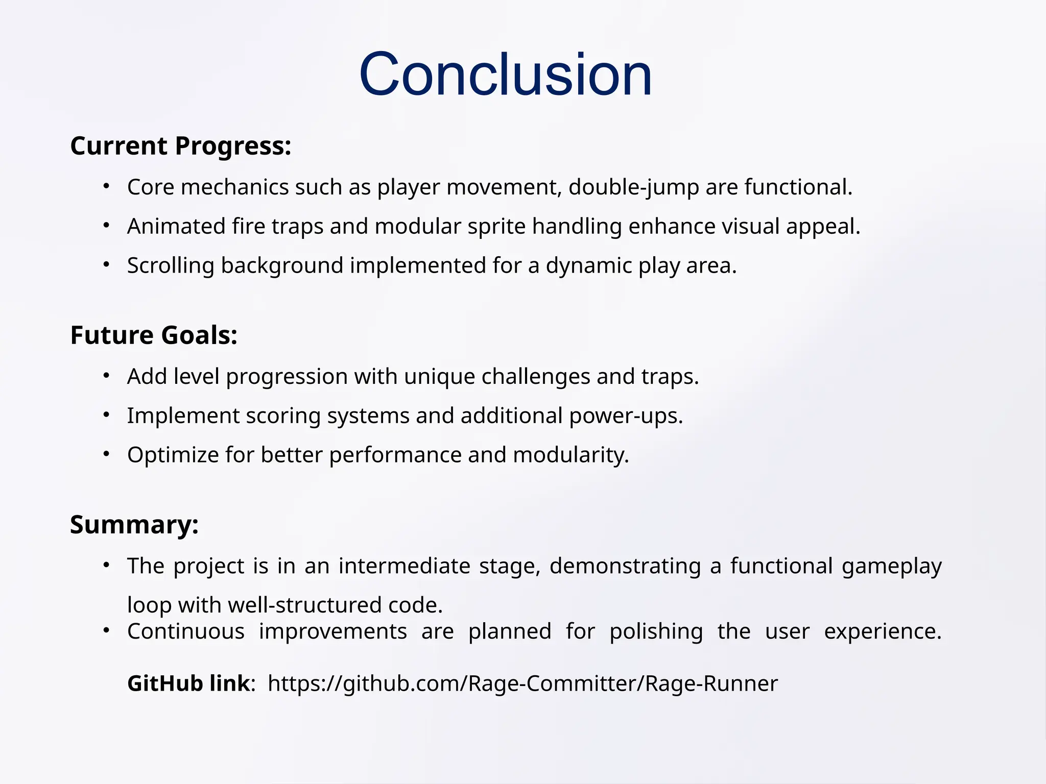 Rage_Runner_Presentation: A 2D platformer Game | PPTX