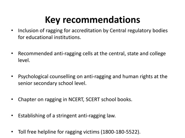 Ragging | PPTX | Injuries | Diseases and Conditions