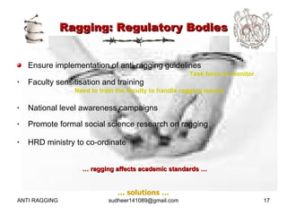 Ragging In India | PPT