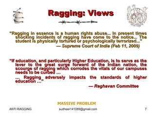 Ragging In India | PPT