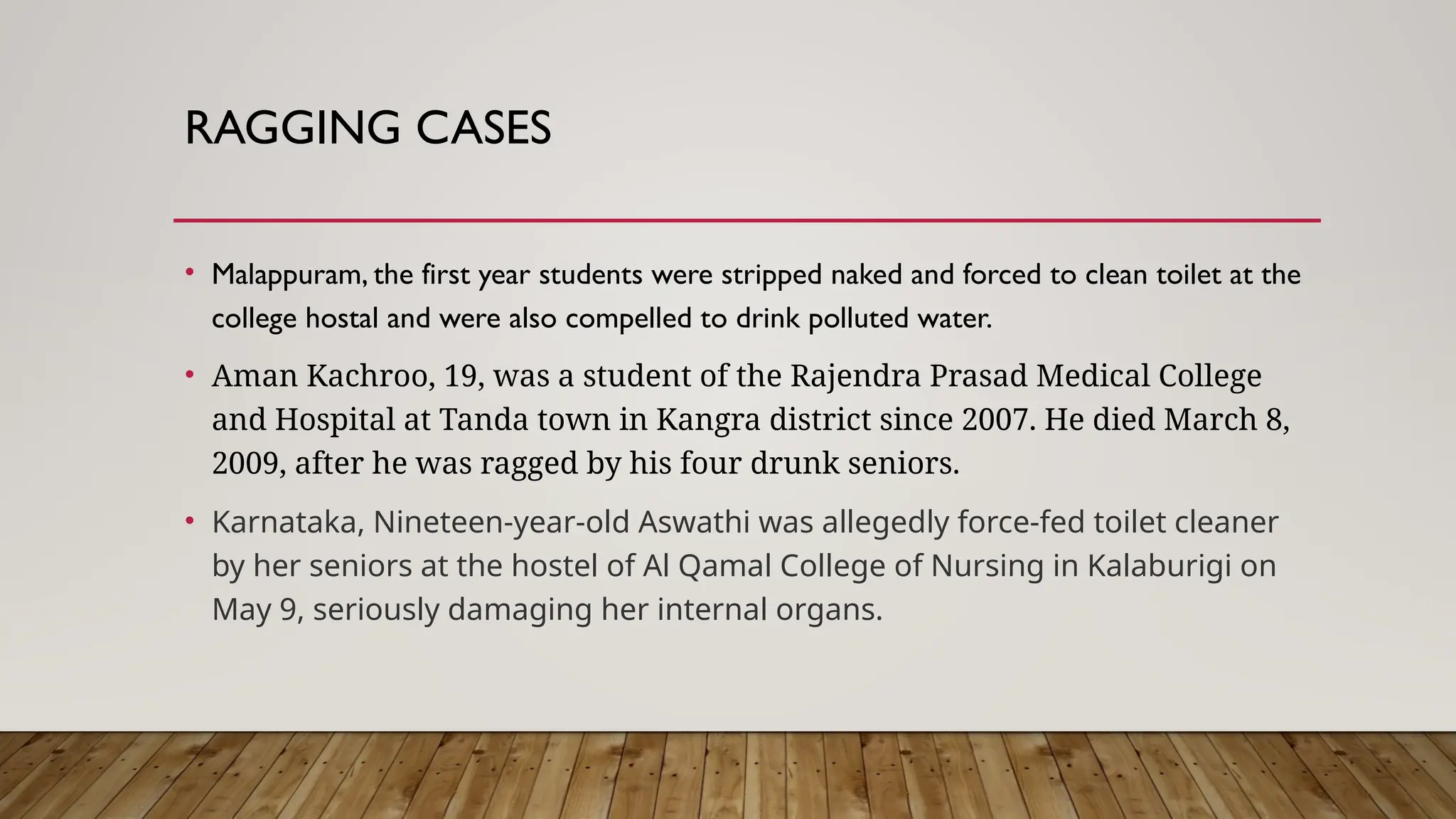 Ragging in india a thourouly research .pptx | Free Download