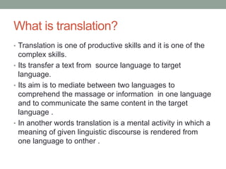 Applied English translation | PPTX