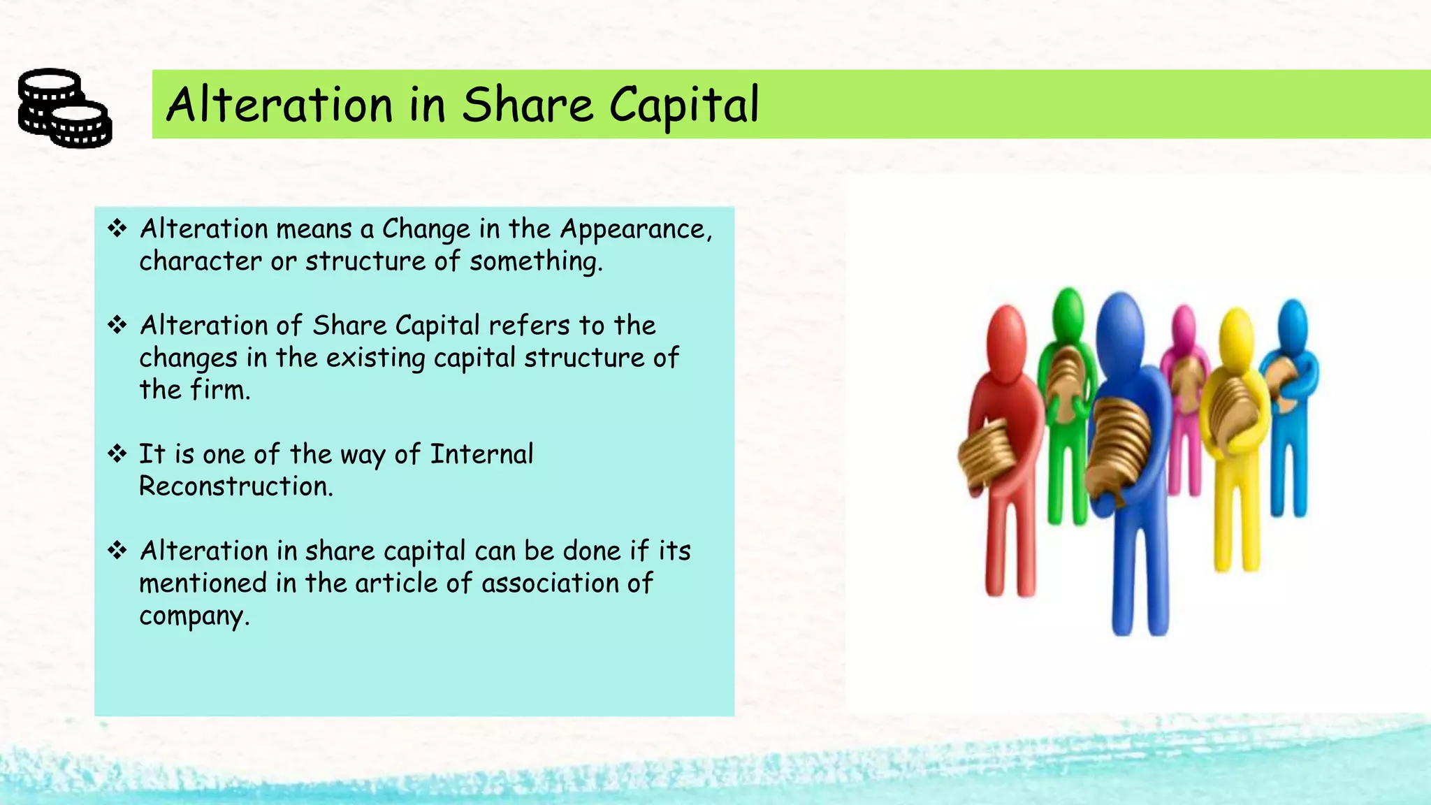 Alteration of Share Capital | PPTX