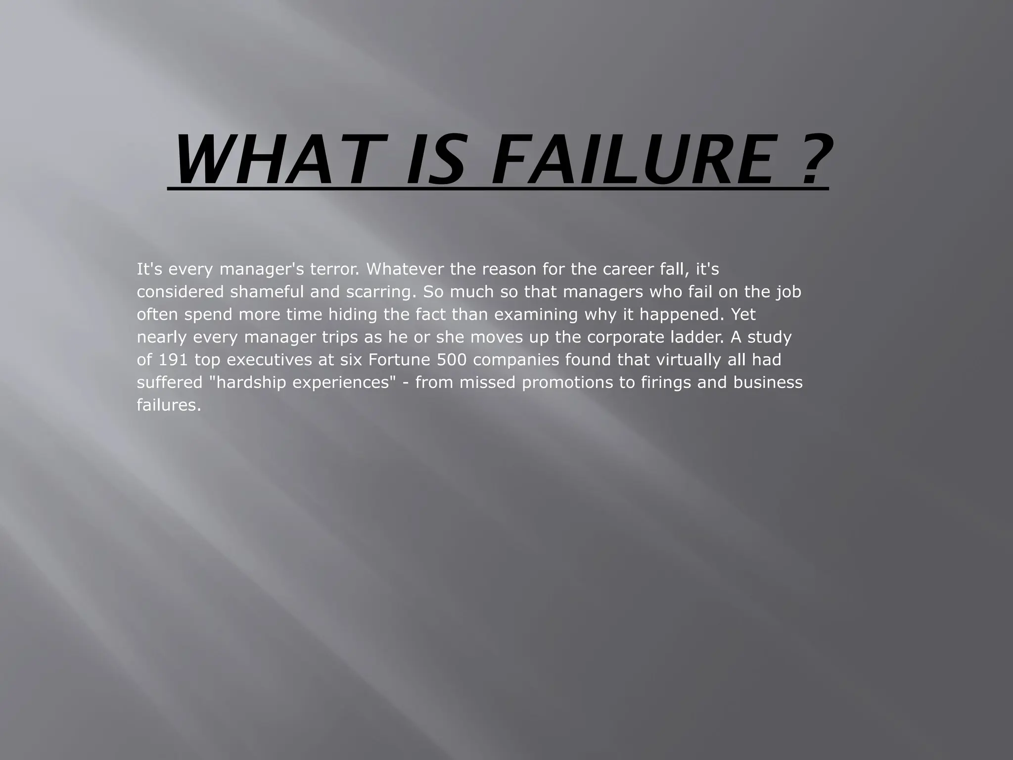 Why Do Some Managers Fail Business Ppt Pptx