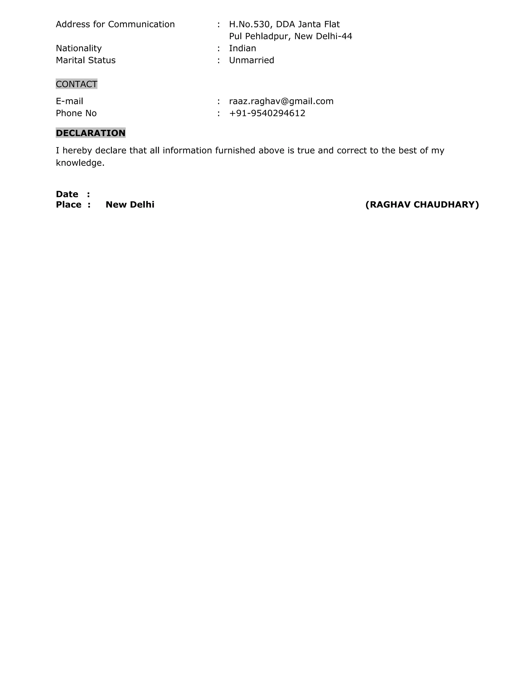 Raghav chaudhary | PDF