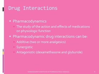 Drug Interactions and Adverse drug Reactions | PPT