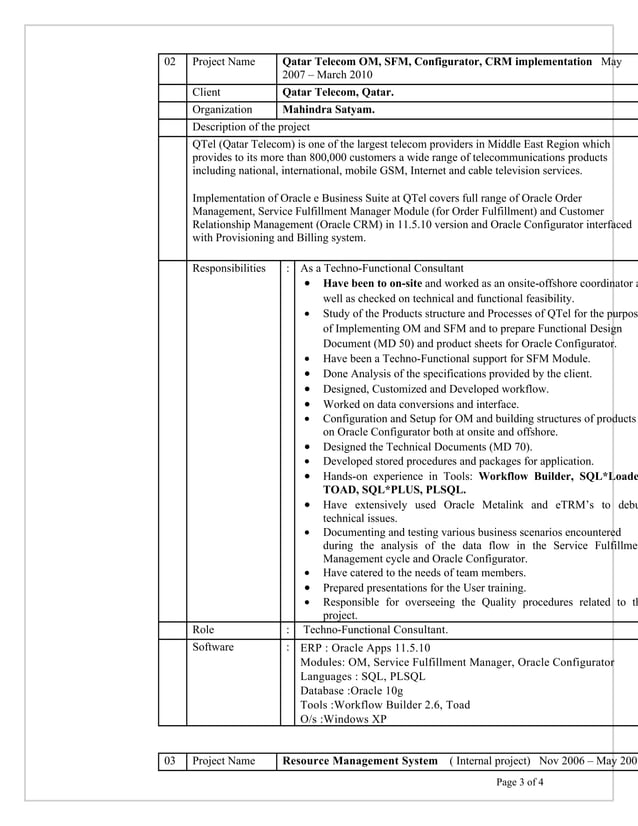 Raghavendra_Resume | PDF | Databases | Computer Software and Applications