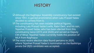 RaGHOPUR Bihar Assembly constituency.pptx