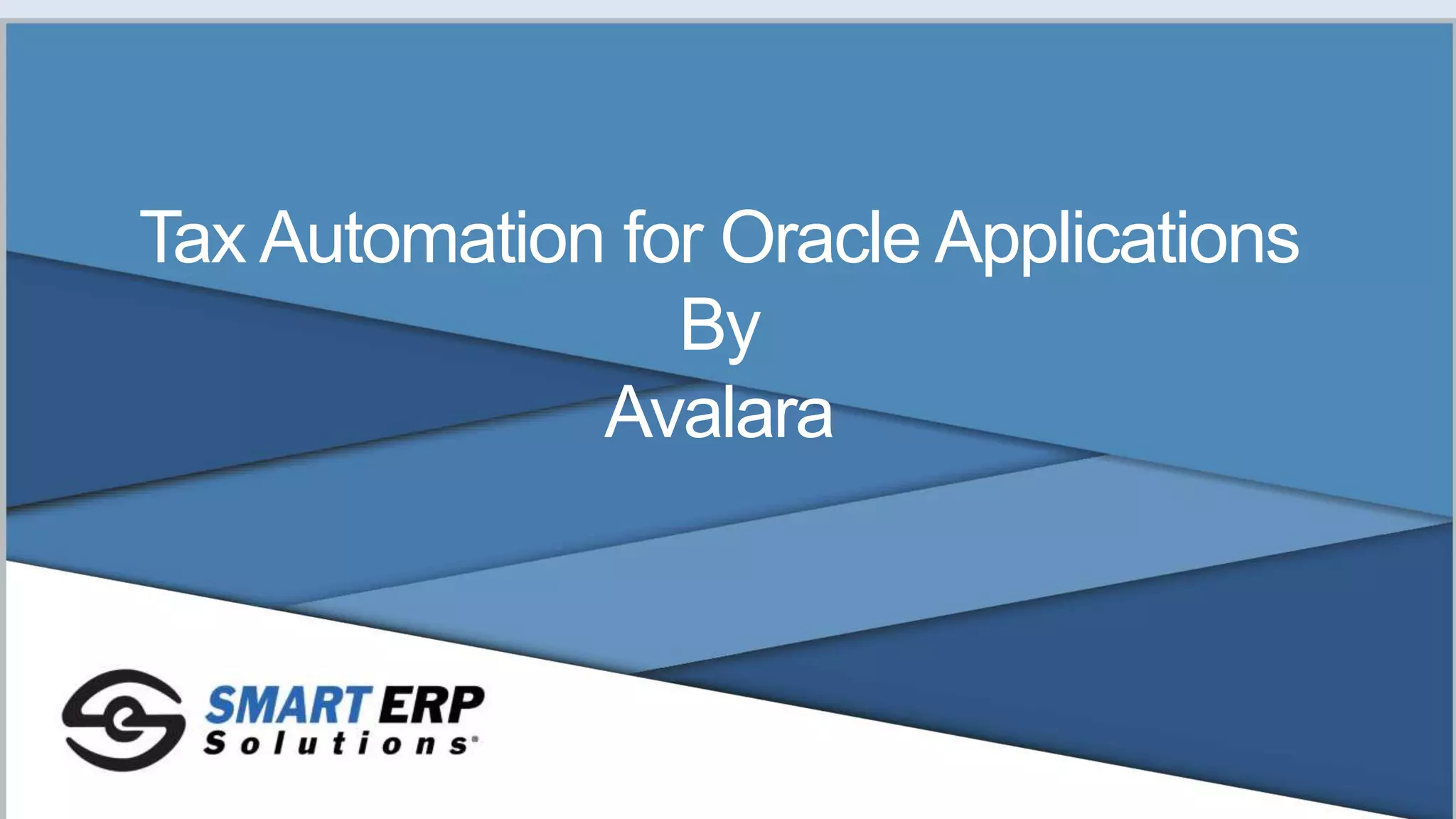 Avalara AvaTax Integration | PPTX