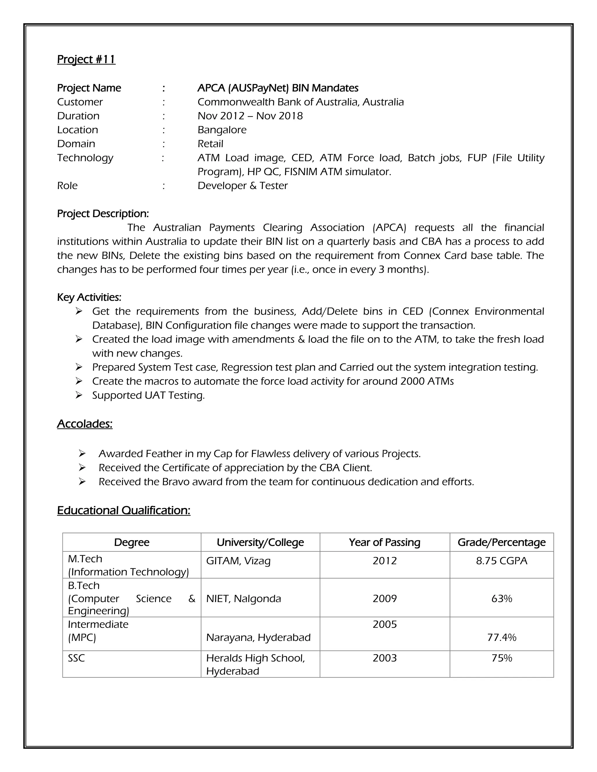 Raghunath resume | PDF