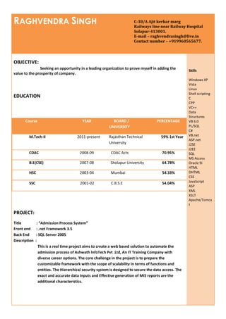 Raghvendra (1) | PDF | Web Development | Internet