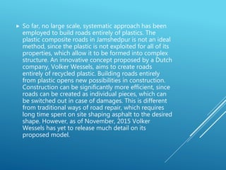 Construction of Flexible Pavements Using Plastic Wastes | PPTX