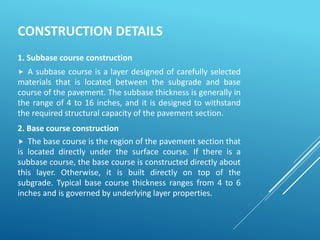 Construction of Flexible Pavements Using Plastic Wastes | PPTX